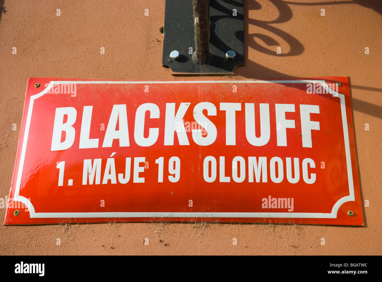 Sign of an Irish pub in Olomouc Czech Republic Europe Stock Photo - Alamy