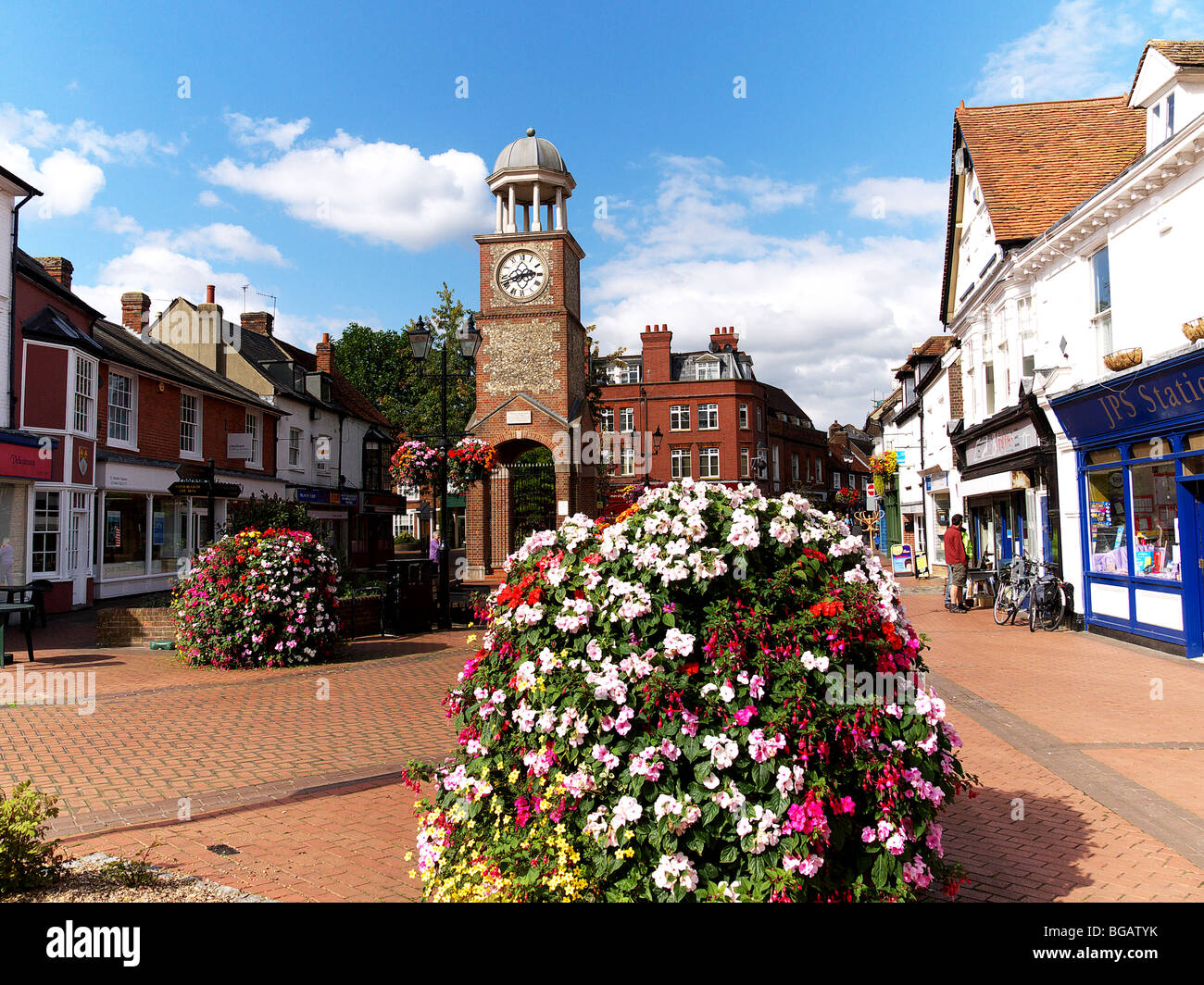 Clock Tower in Chesham Market Square, Bucks, UK Stock Photo - Alamy
