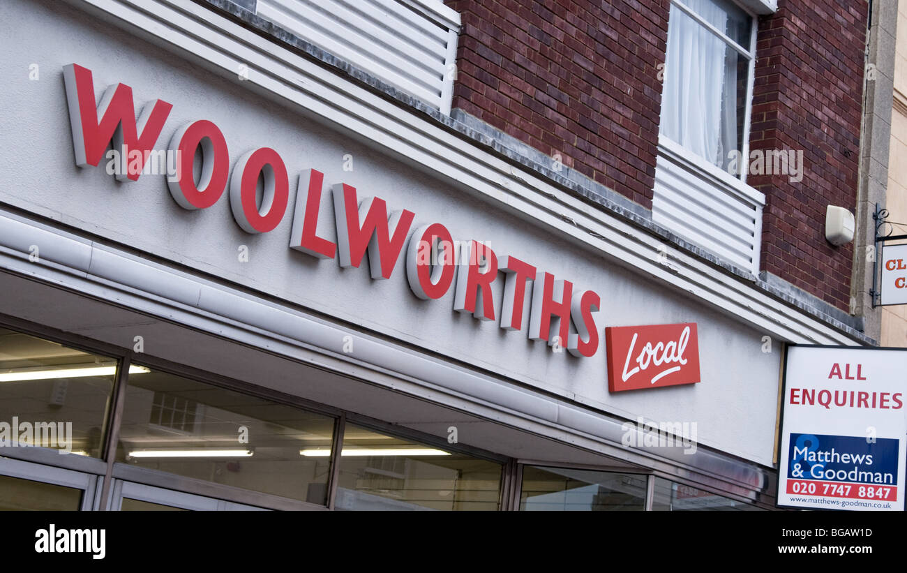 Woolworths Department Store Sign