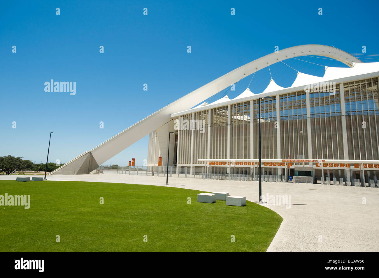 The Durban Moses Mabhida Soccer Stadium. Durban, South Africa Stock ...