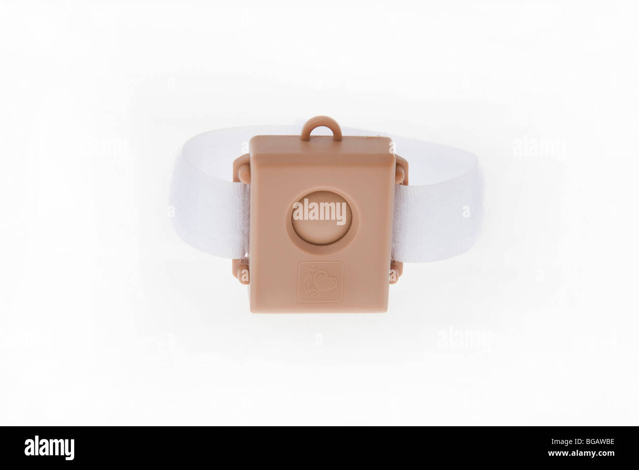 wrist distress alarm panic button Stock Photo - Alamy