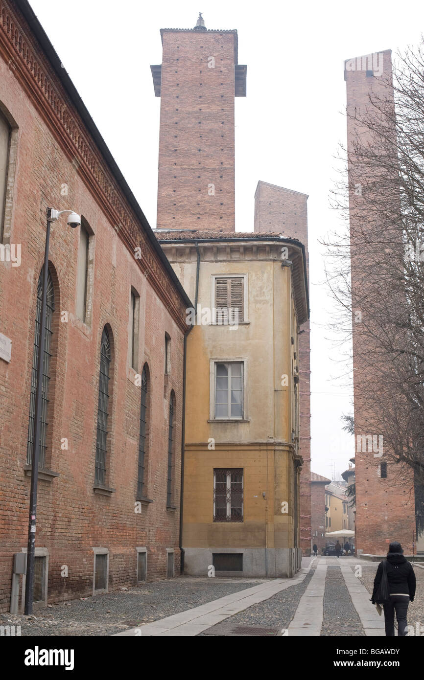Medieval Towers Pavia Italy Stock Photo - Alamy