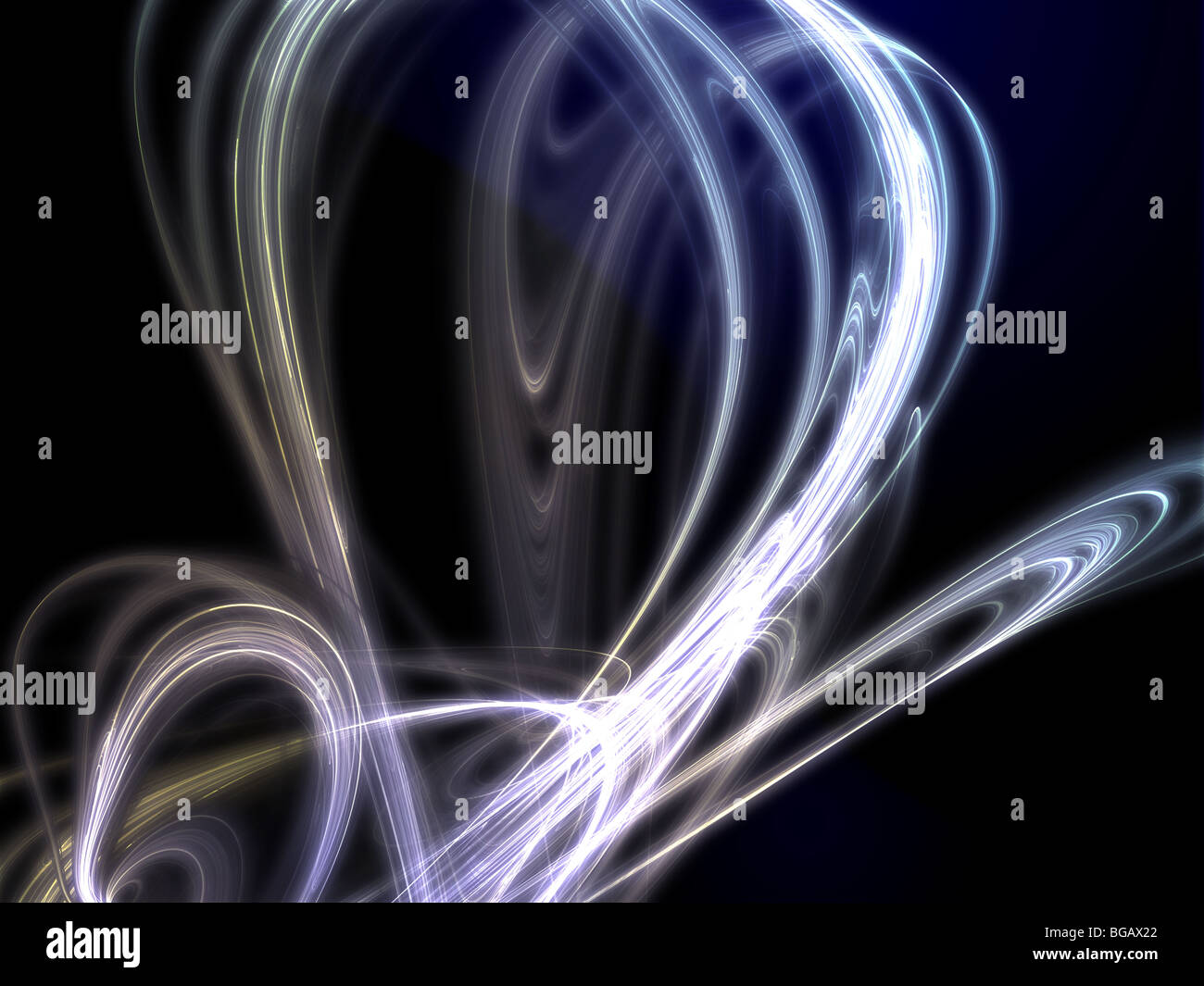 Abstract wallpaper illustration of wavy flowing energy Stock Photo - Alamy