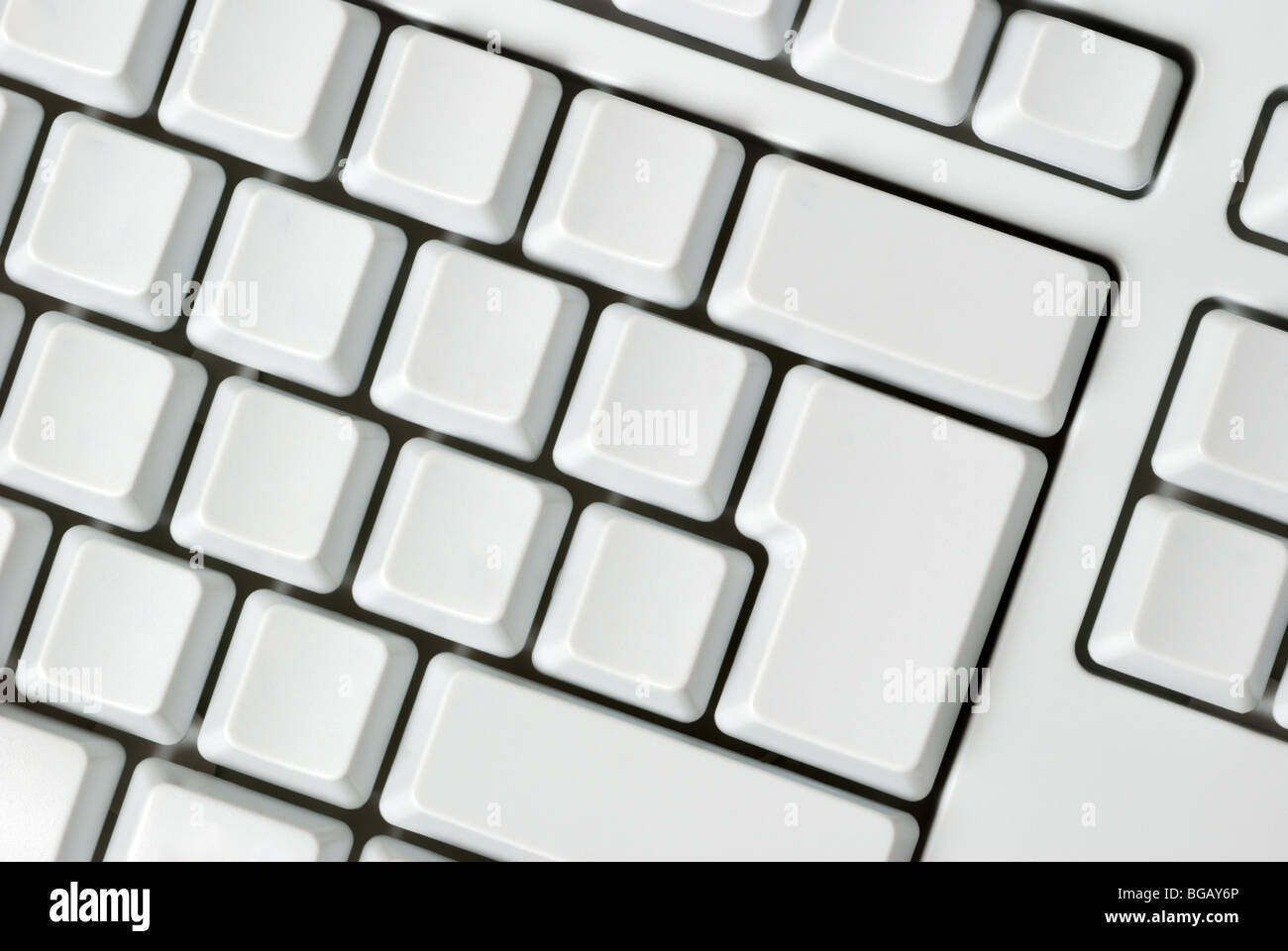 keyboard empty. The computer device for input of symbols Stock Photo ...