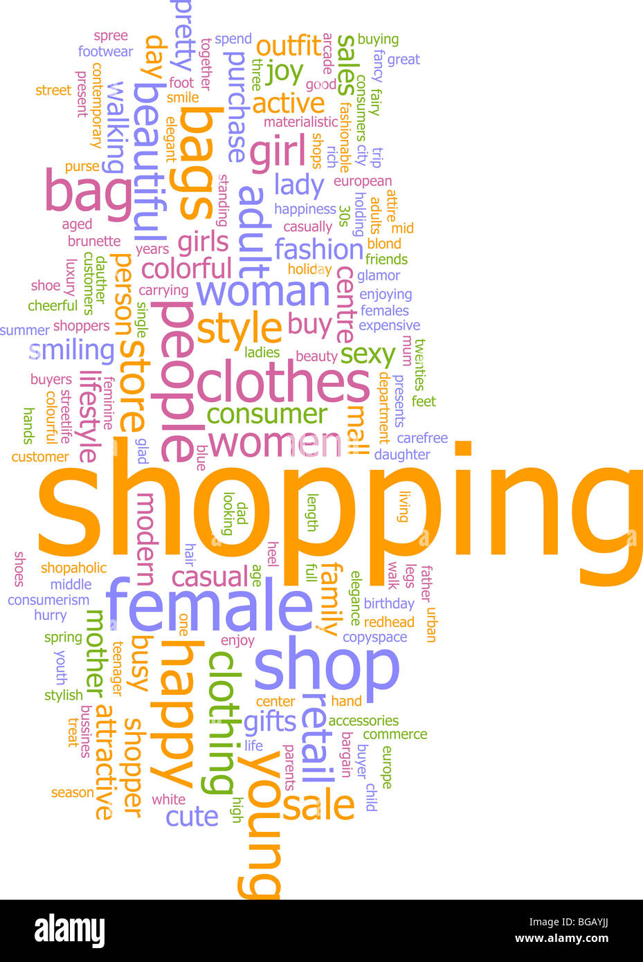 Word cloud concept illustration of consumer shopping Stock Photo - Alamy