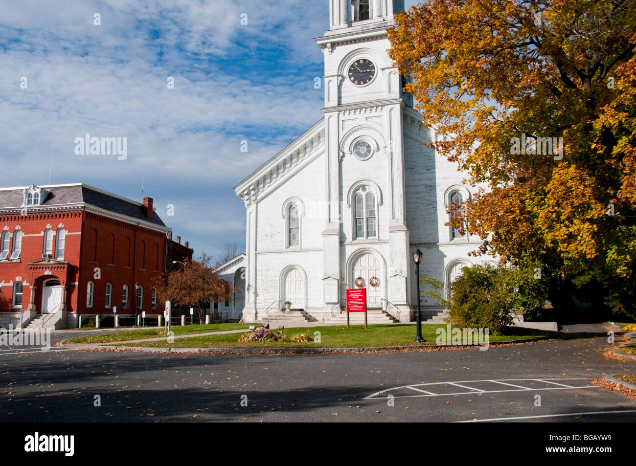 Church,Typical Berkshires Villages,Village,Clapboard architecture,Fall ...