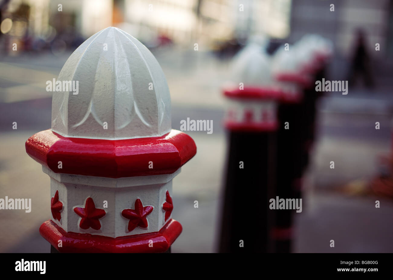 Bollards in London Stock Photo - Alamy