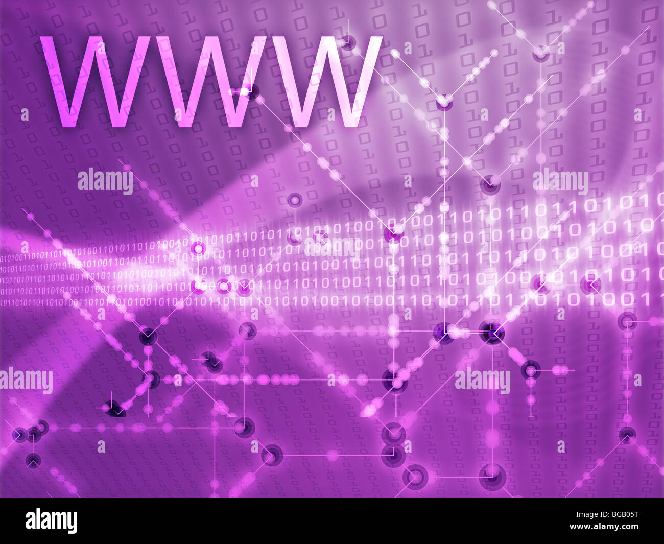 WWW World Wide Web illustration, Digital data transfer Stock Photo - Alamy
