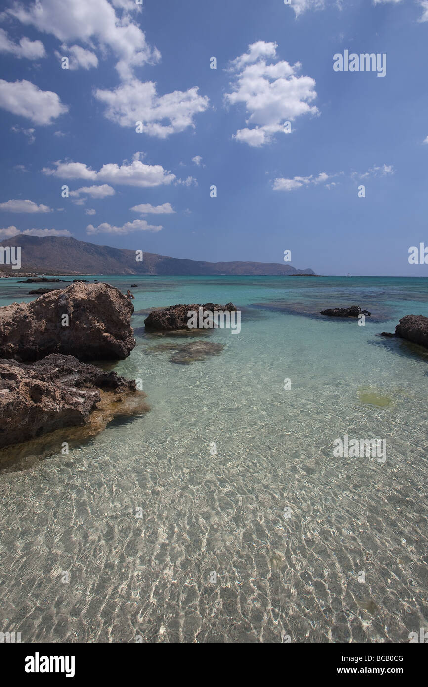 elafonissi beach crete island greece landscape Stock Photo - Alamy