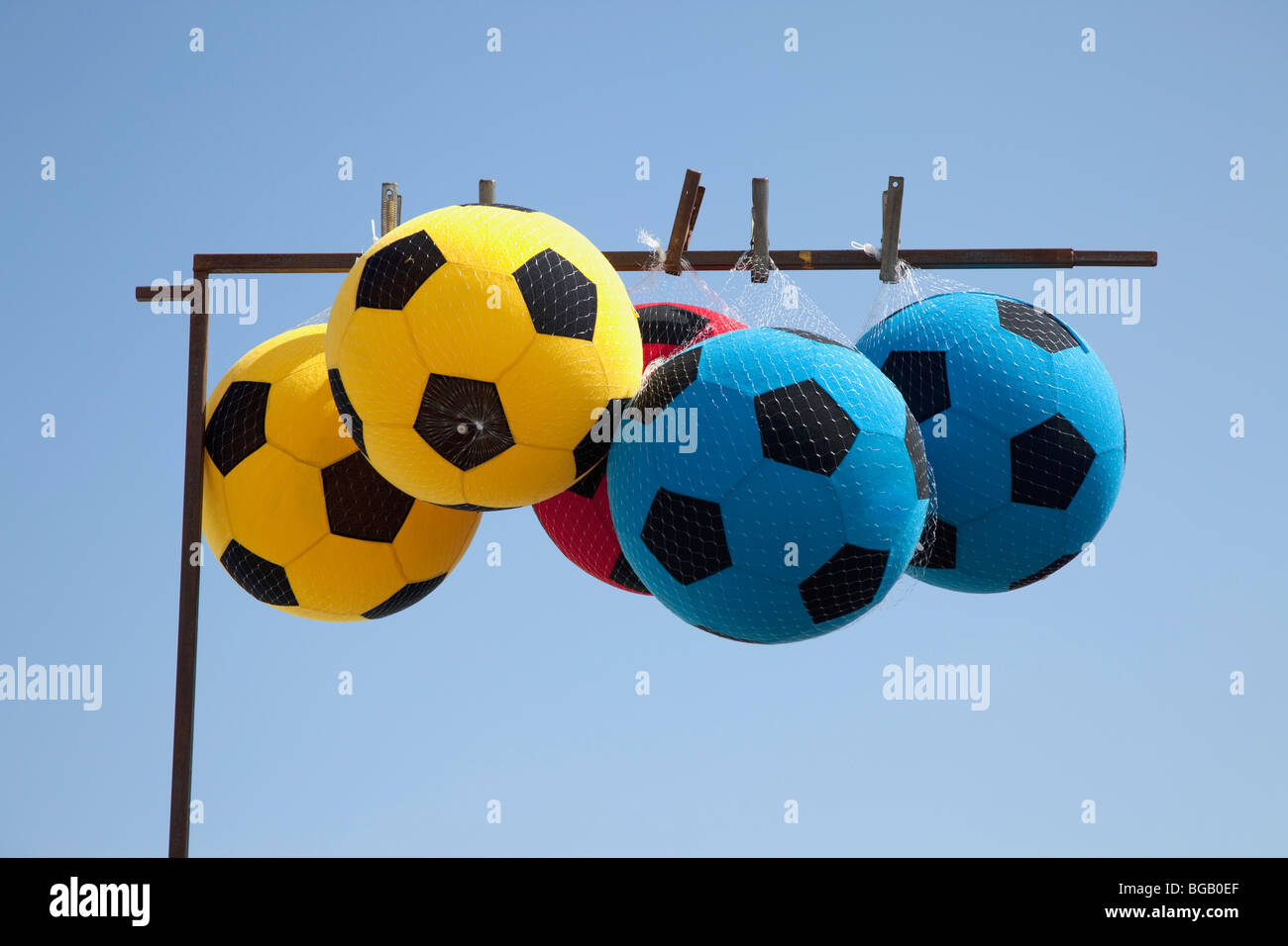 Hanging soccer net hi-res stock photography and images - Alamy