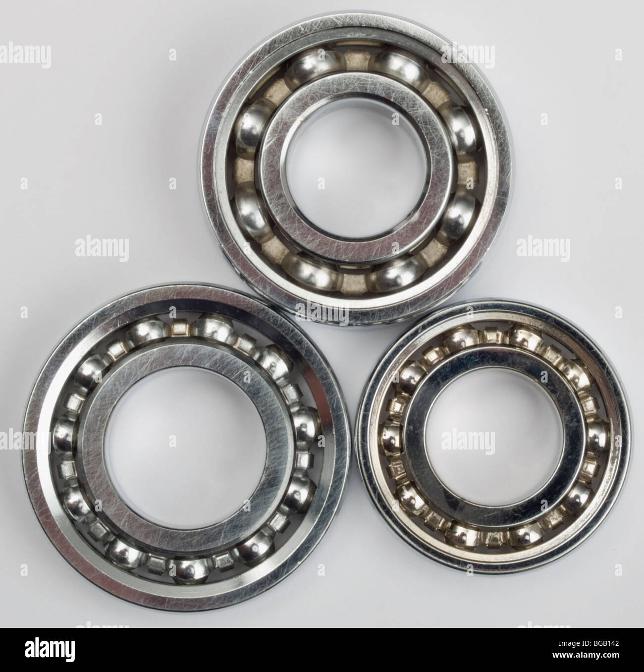 Mechanism; Close-Up Of Three Sealed Bearing Units Stock Photo - Alamy