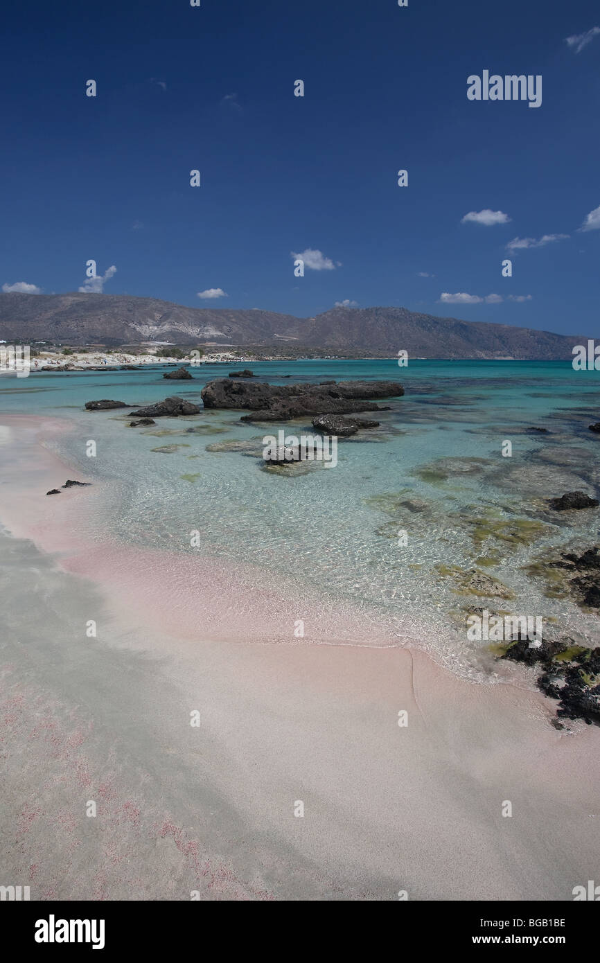 elafonissi beach crete island greece landscape Stock Photo - Alamy