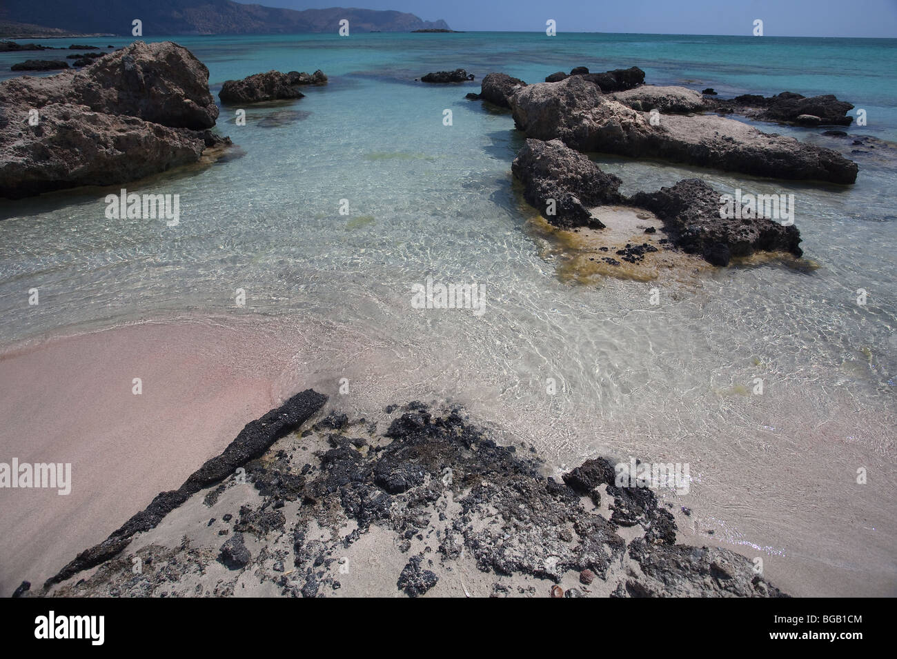 elafonissi beach crete island greece landscape Stock Photo - Alamy