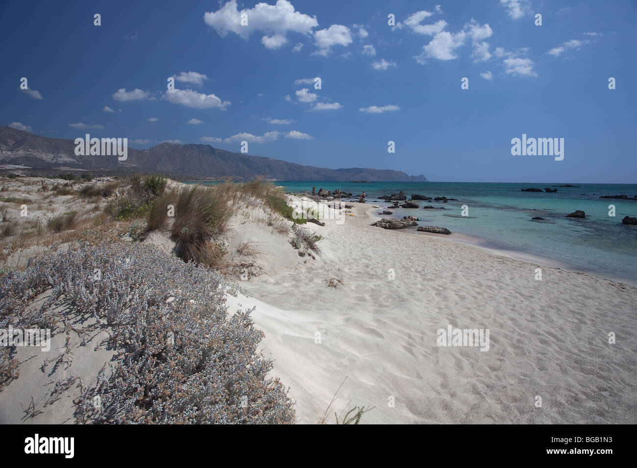elafonissi beach crete island greece landscape Stock Photo - Alamy