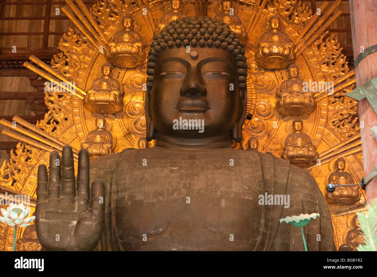 Japan, Honshu Island, Nara, Todai-Ji Temple, Daibutsu-den Hall (Hall of ...