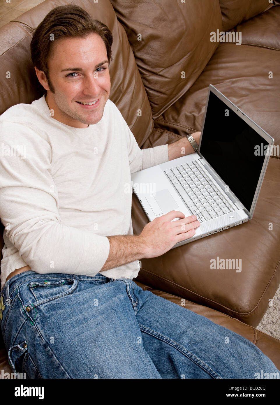 Leather office couch hi-res stock photography and images - Alamy