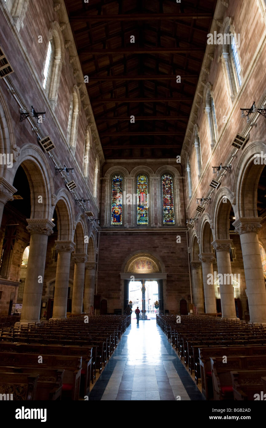 Saint Anne's Cathedral Northern Ireland, view of main hall Stock Photo ...