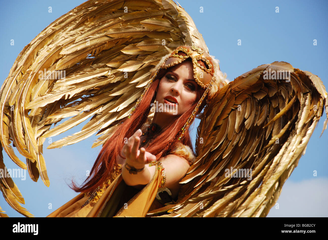 angelic character posing at fantasy Fair Netherlands Stock Photo - Alamy