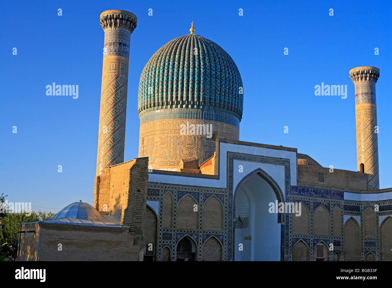 The Gur-e Amir Mausoleum, burial place of Timur Tamerlane, Samarkand ...