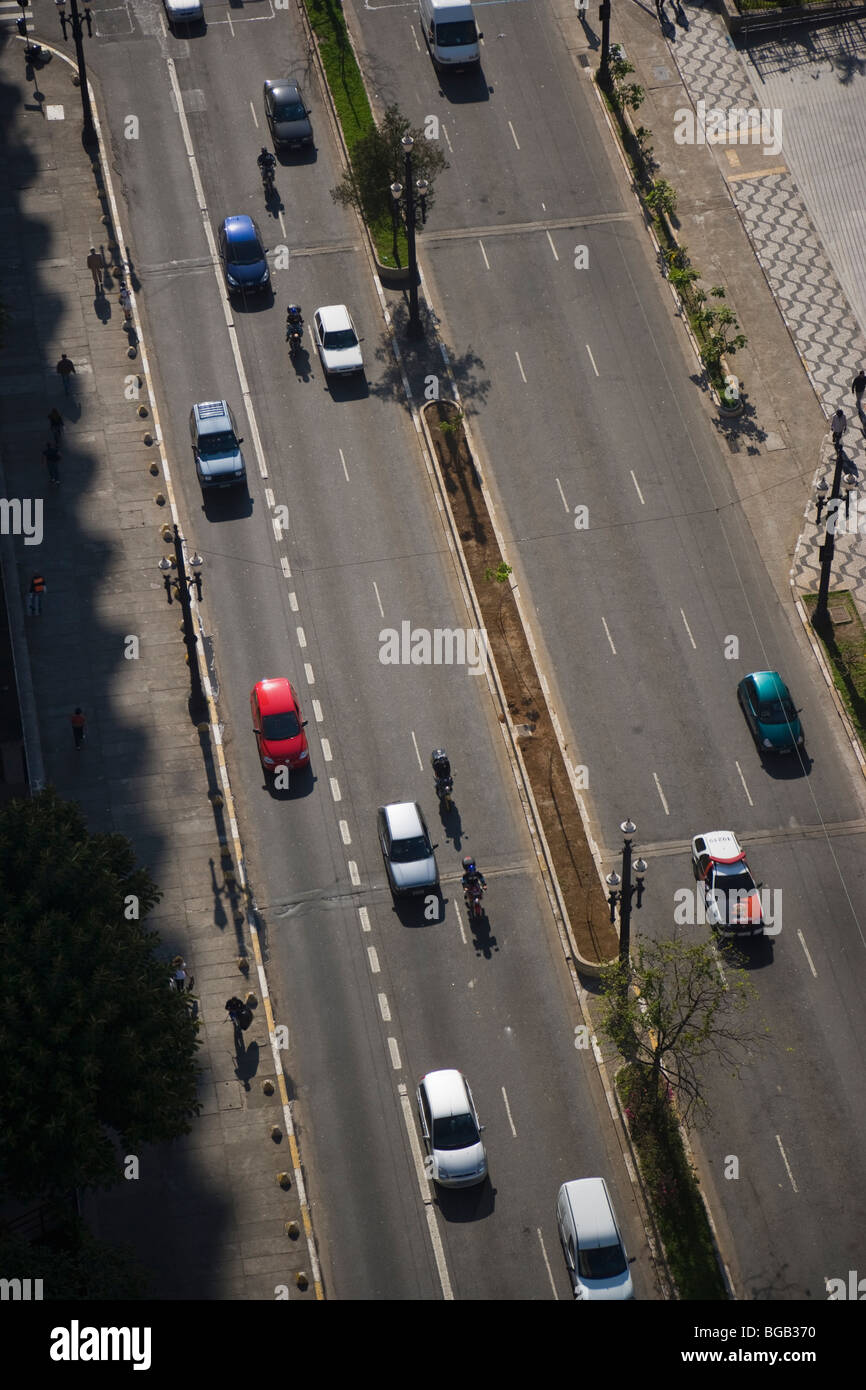 Aerial view of traffic in the street, sao Paulo, Brazil Stock Photo - Alamy