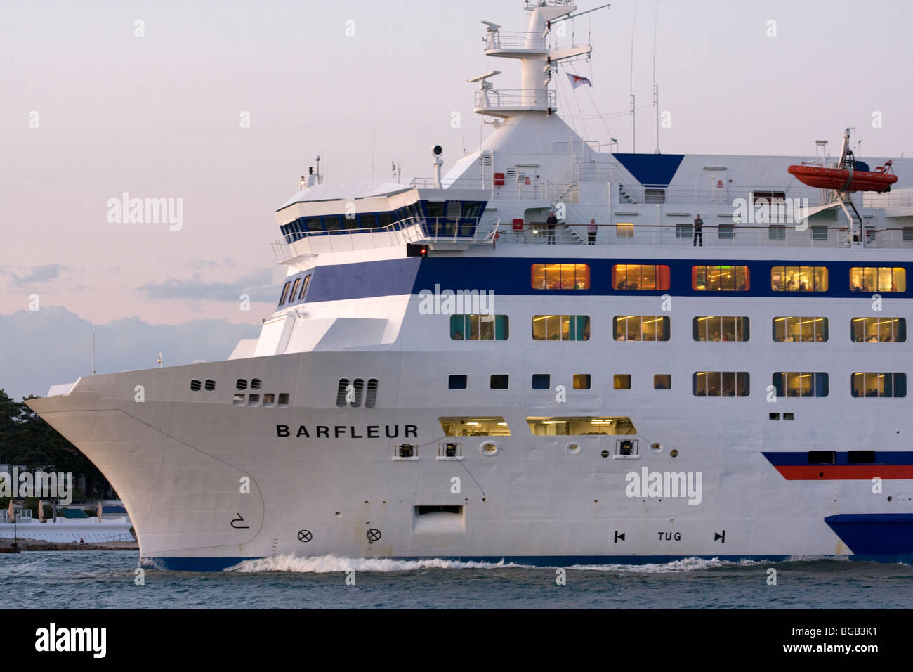 Barfleur passenger ferry Stock Photo - Alamy