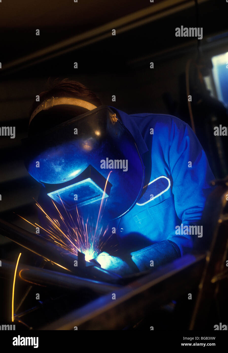 Welder hood hi-res stock photography and images - Alamy