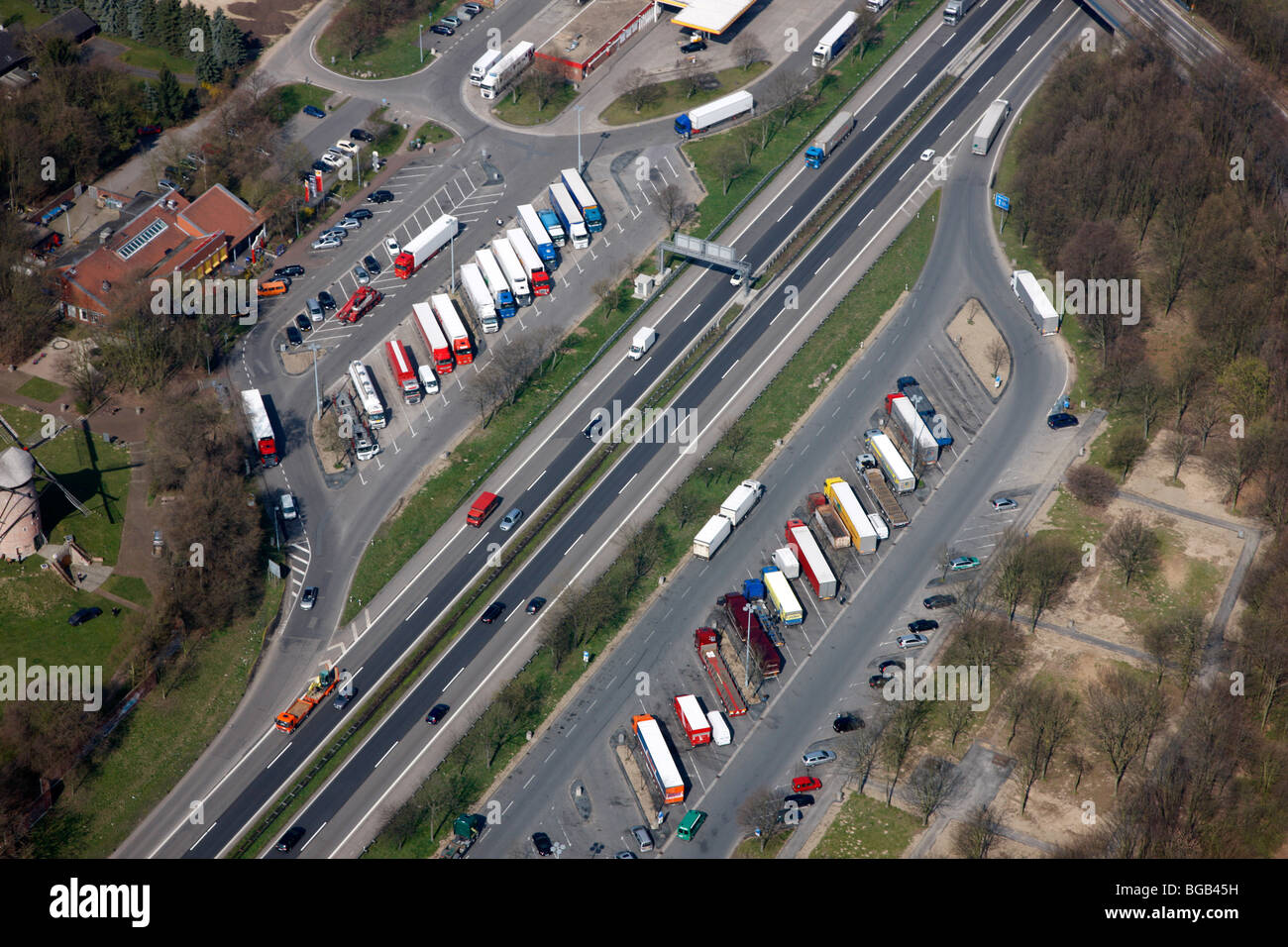 motorway, highway, A 57, Germany, Europe Stock Photo - Alamy