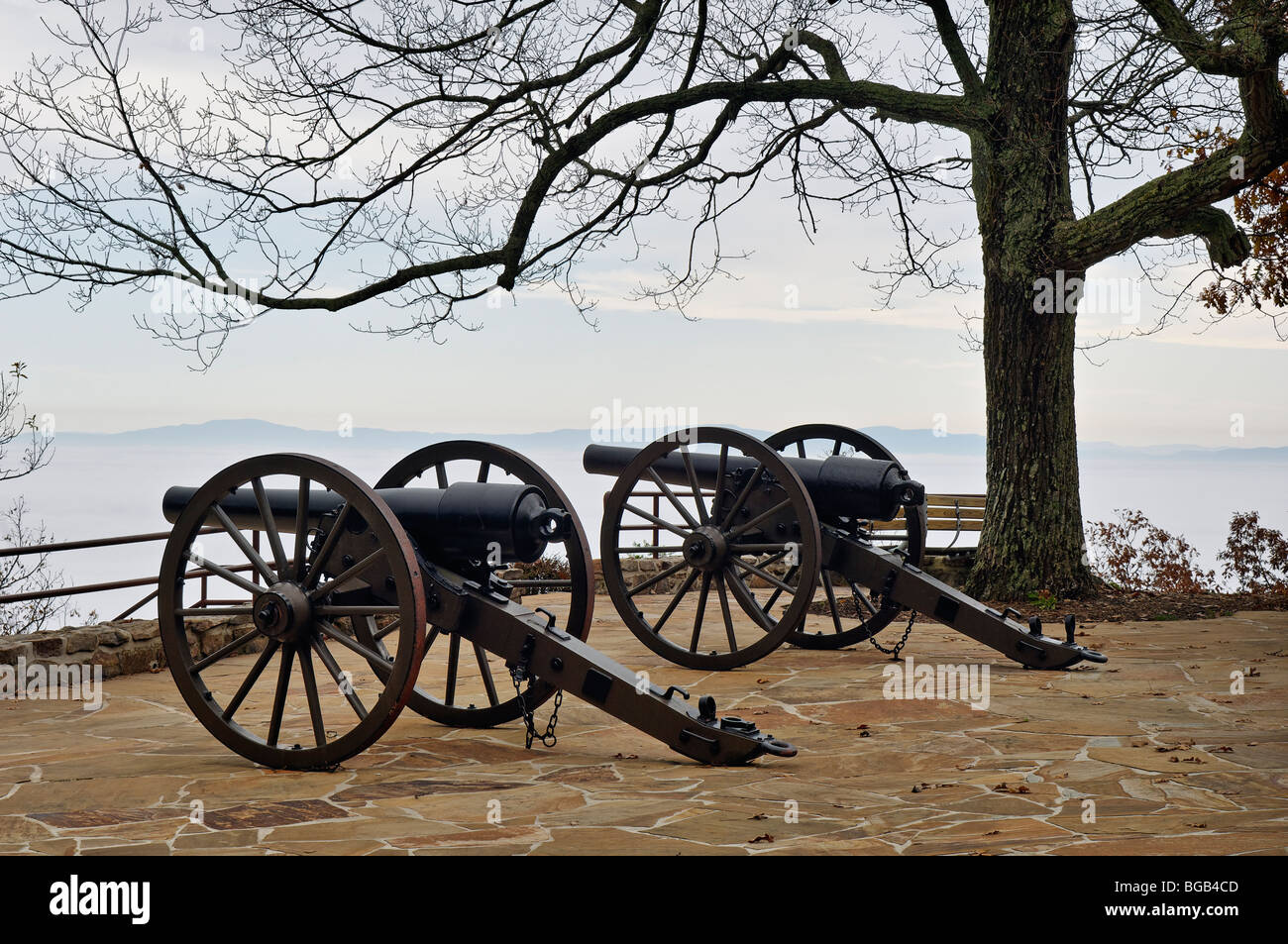 Cannon at Point Park on Lookout Mountain in Chattanooga, Tennessee ...