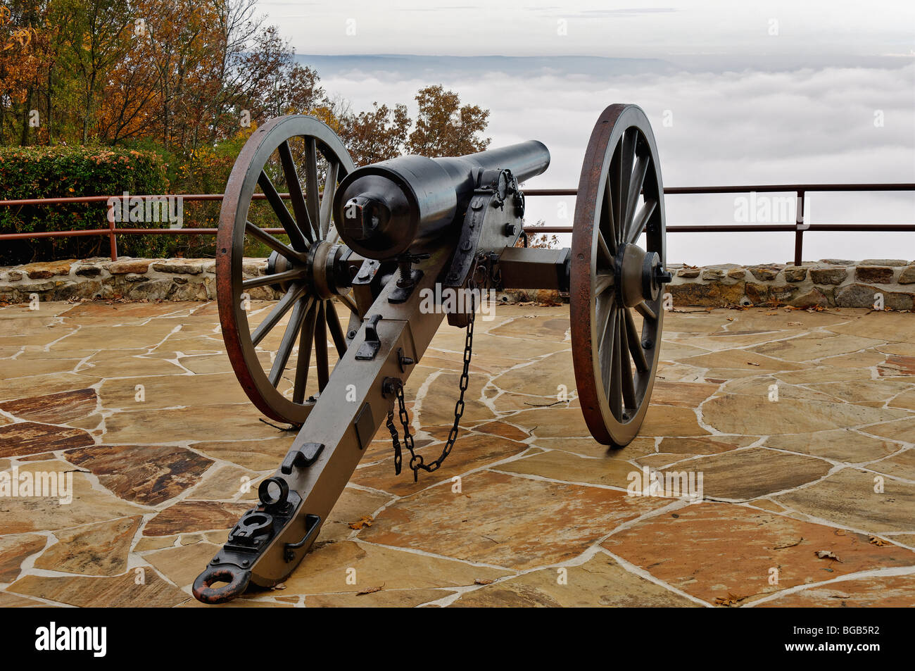 Cannon at Point Park on Lookout Mountain in Chattanooga, Tennessee ...
