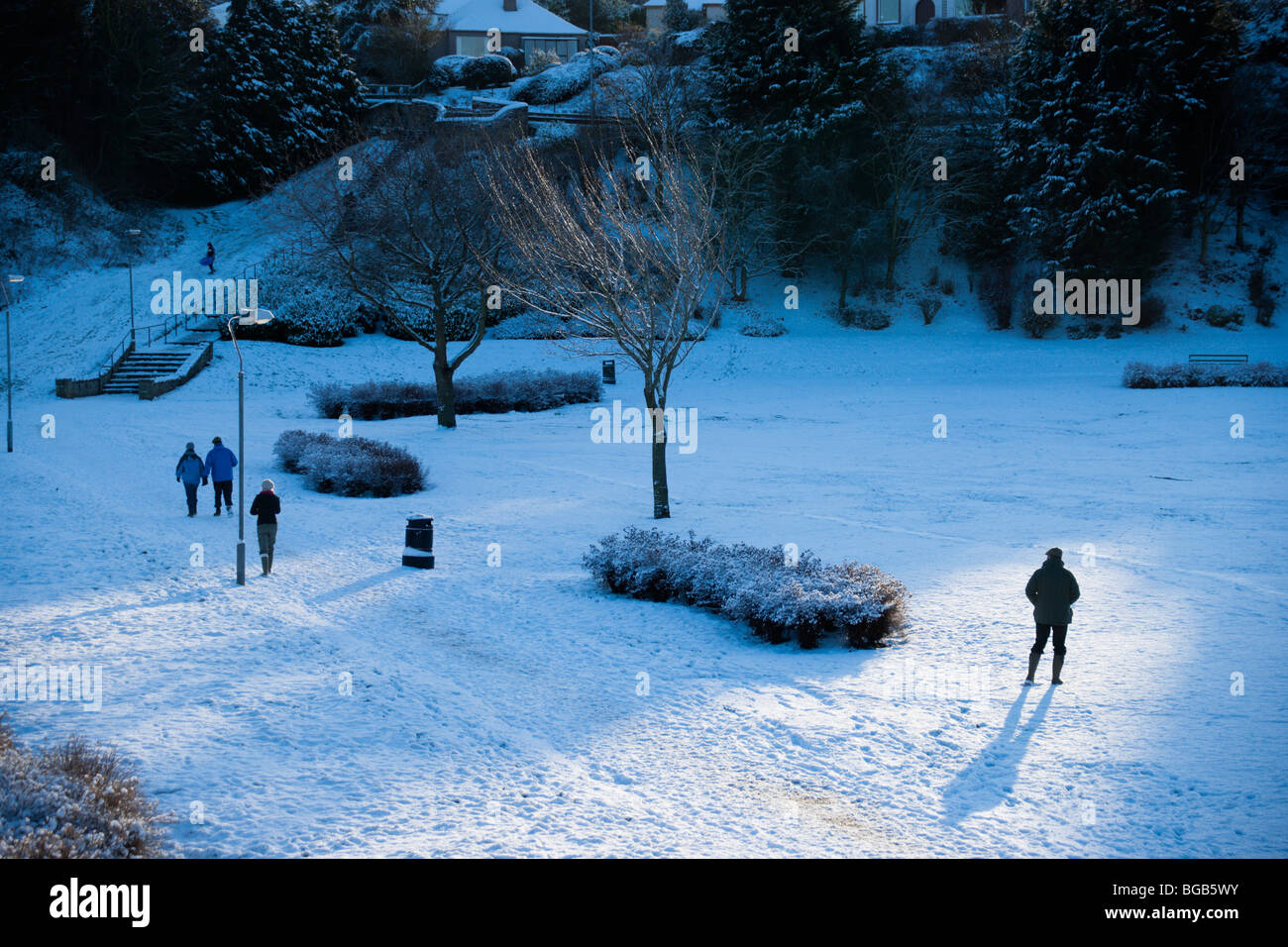 December snow scene kelso scottish hi-res stock photography and images ...
