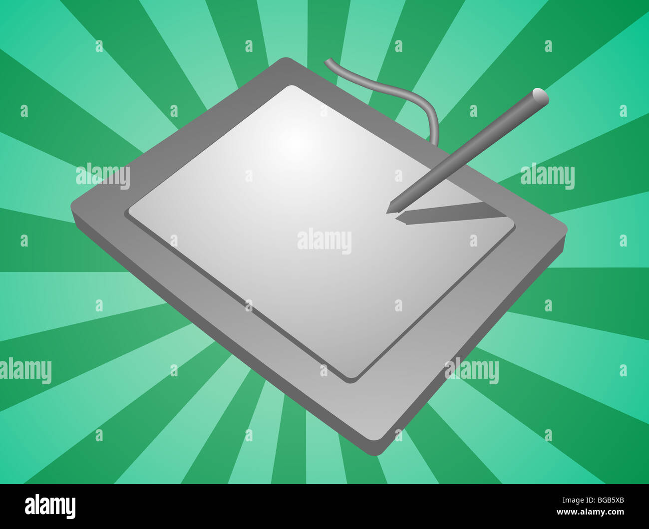 Card reader computer peripheral hardware device illustration Stock ...