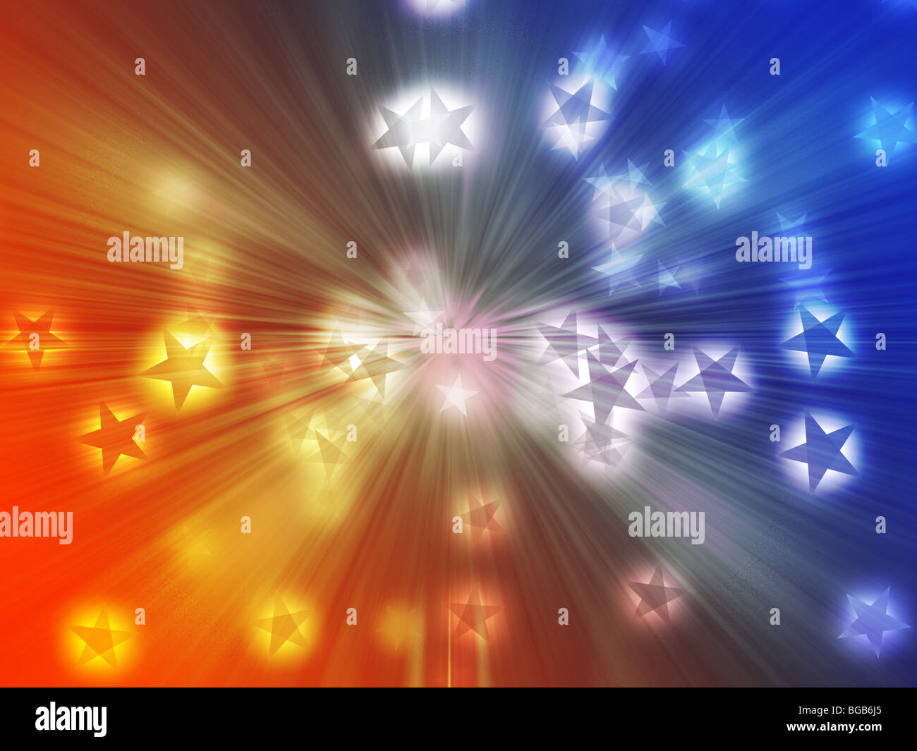 Abstract geometric wallpaper background of floating glowing stars Stock ...