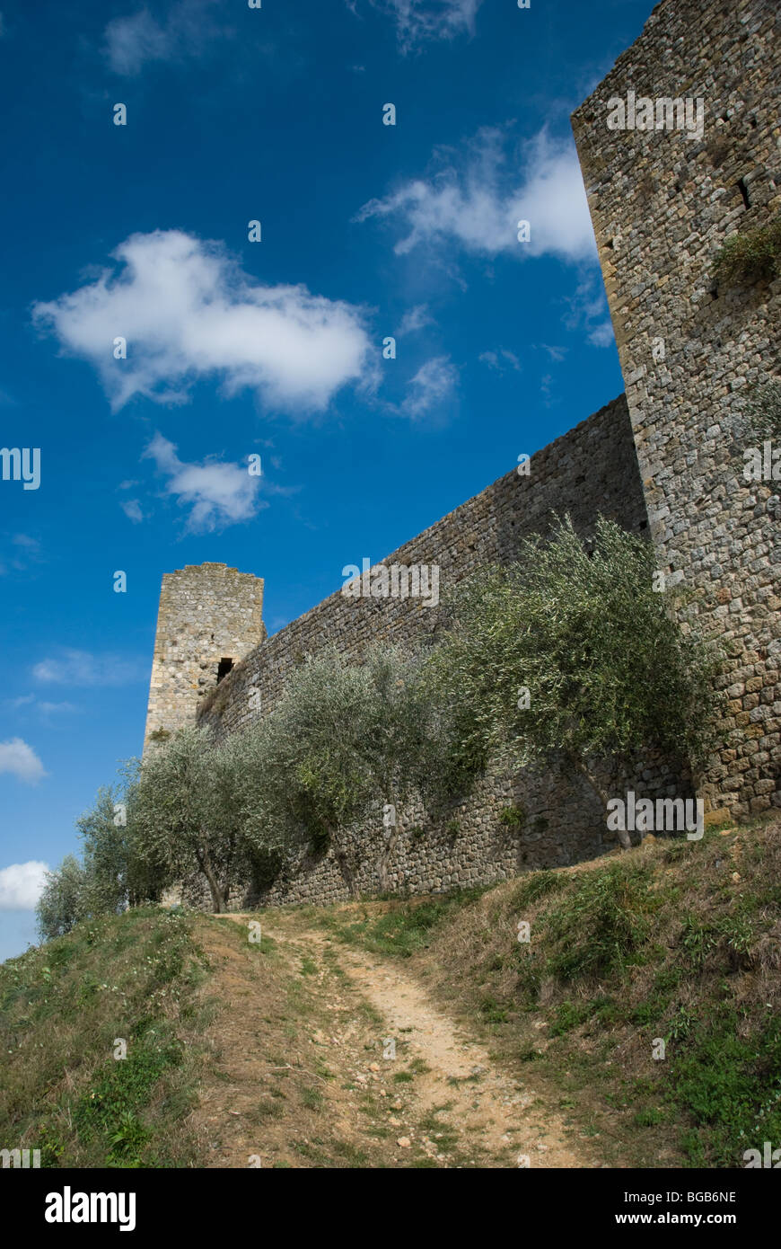 The Walls of Monteriggioni Stock Photo - Alamy