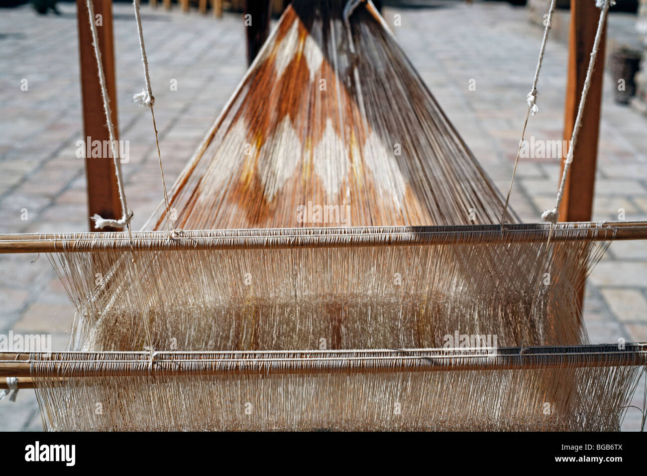 An old silk loom hi-res stock photography and images - Alamy