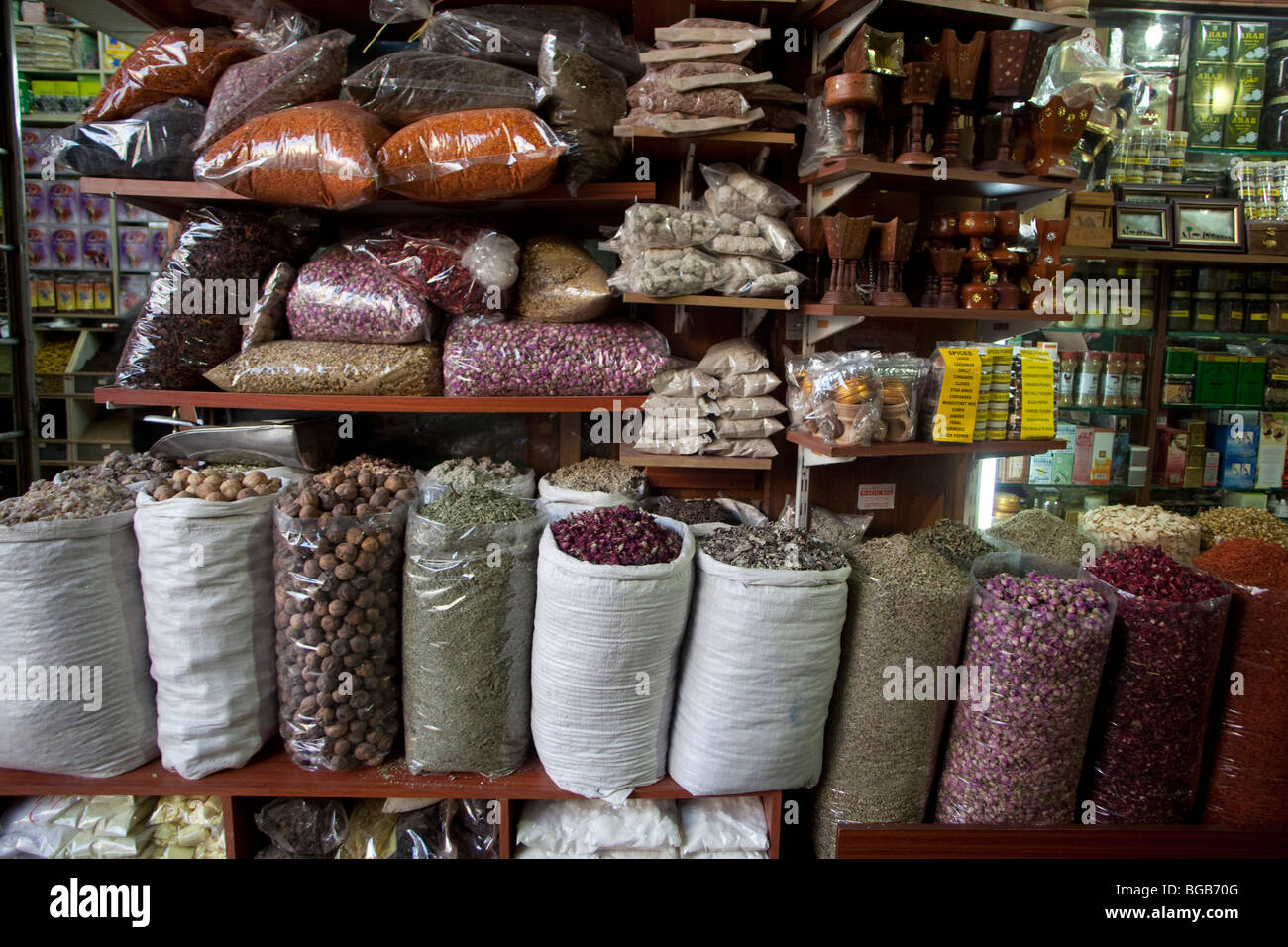 Spice Souk, Dubai, United Arabian Emirates Stock Photo - Alamy