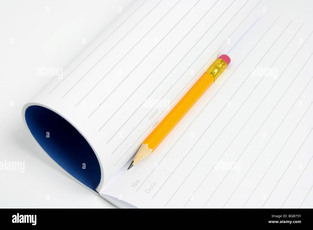Homework jotter hi-res stock photography and images - Alamy
