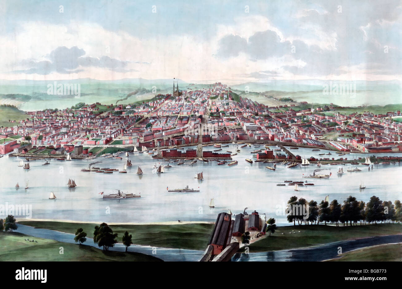 Albany new york river hi-res stock photography and images - Alamy