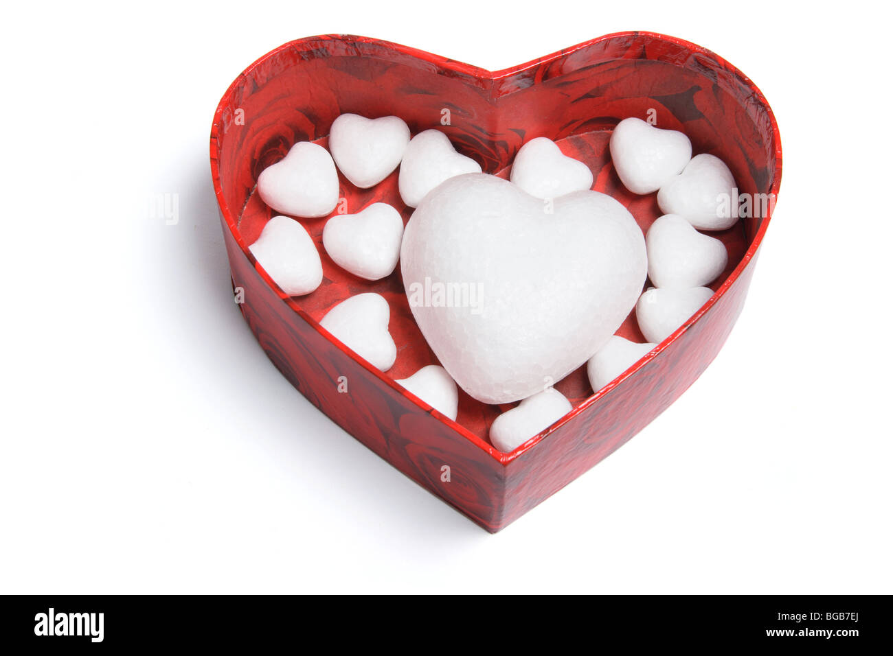 Hearts in box Cut Out Stock Images & Pictures - Alamy