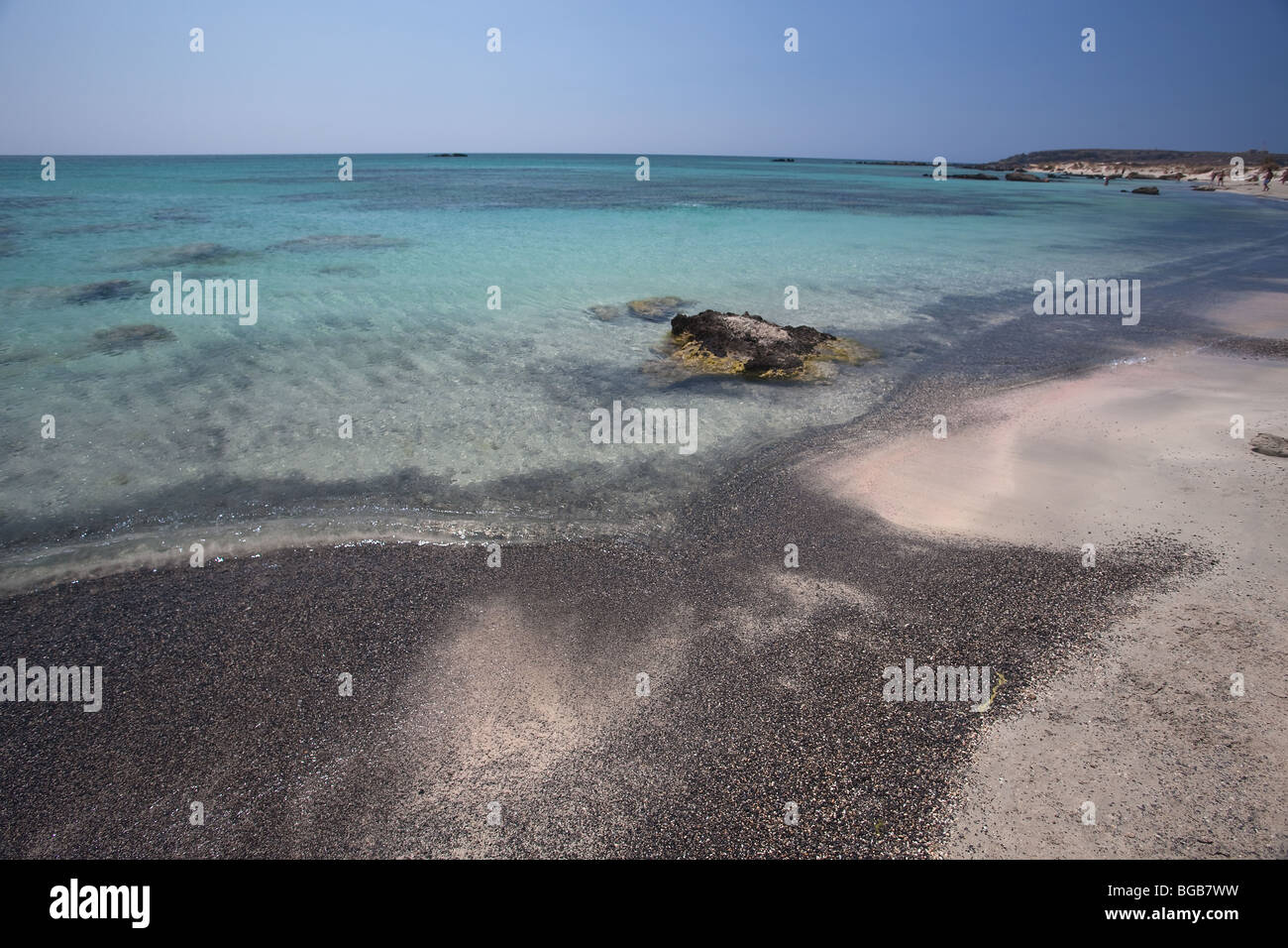 elafonissi beach crete island greece landscape Stock Photo - Alamy