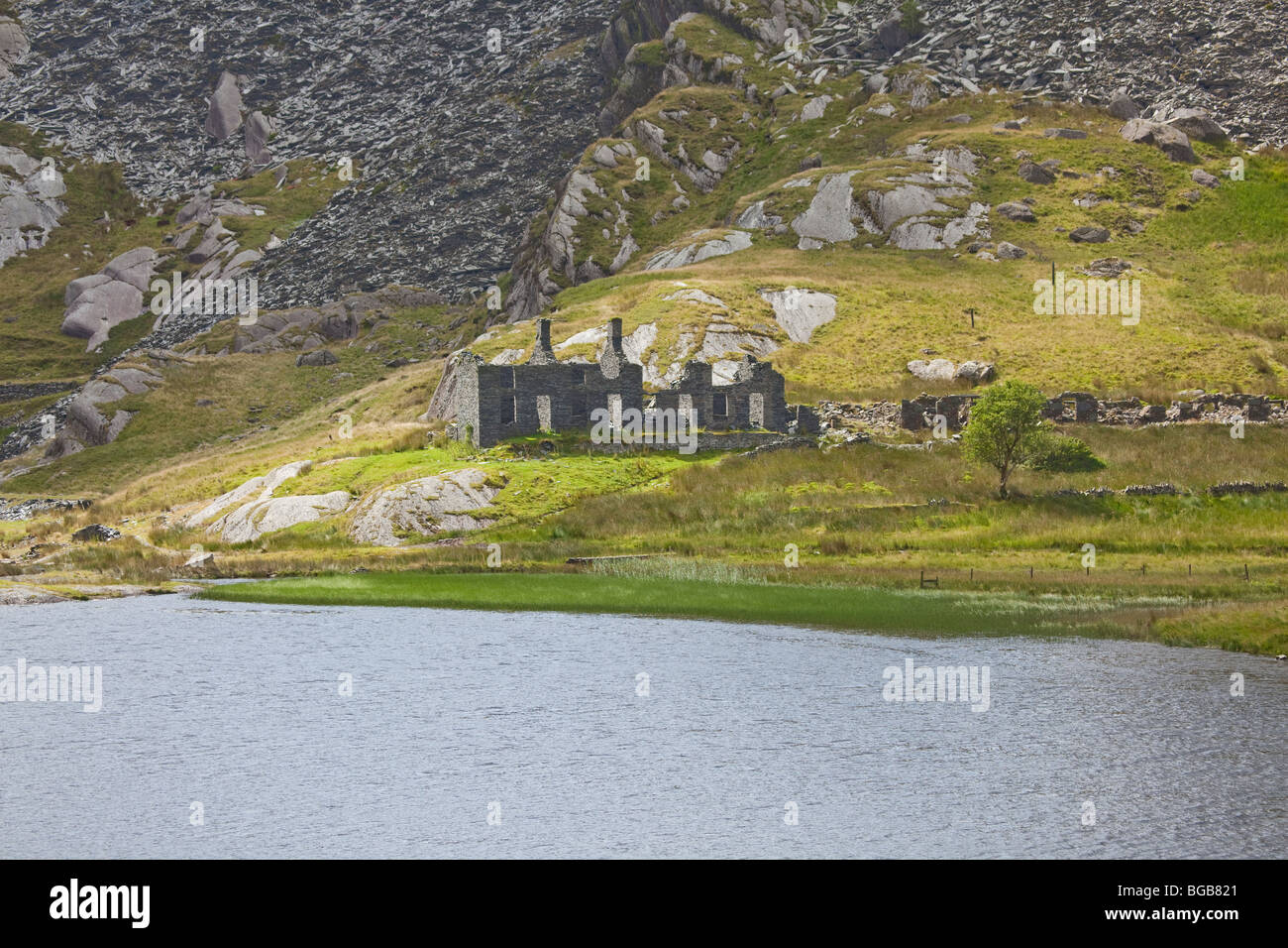 Cwm Orthin mining area, Snowdonia, North Wales Stock Photo - Alamy