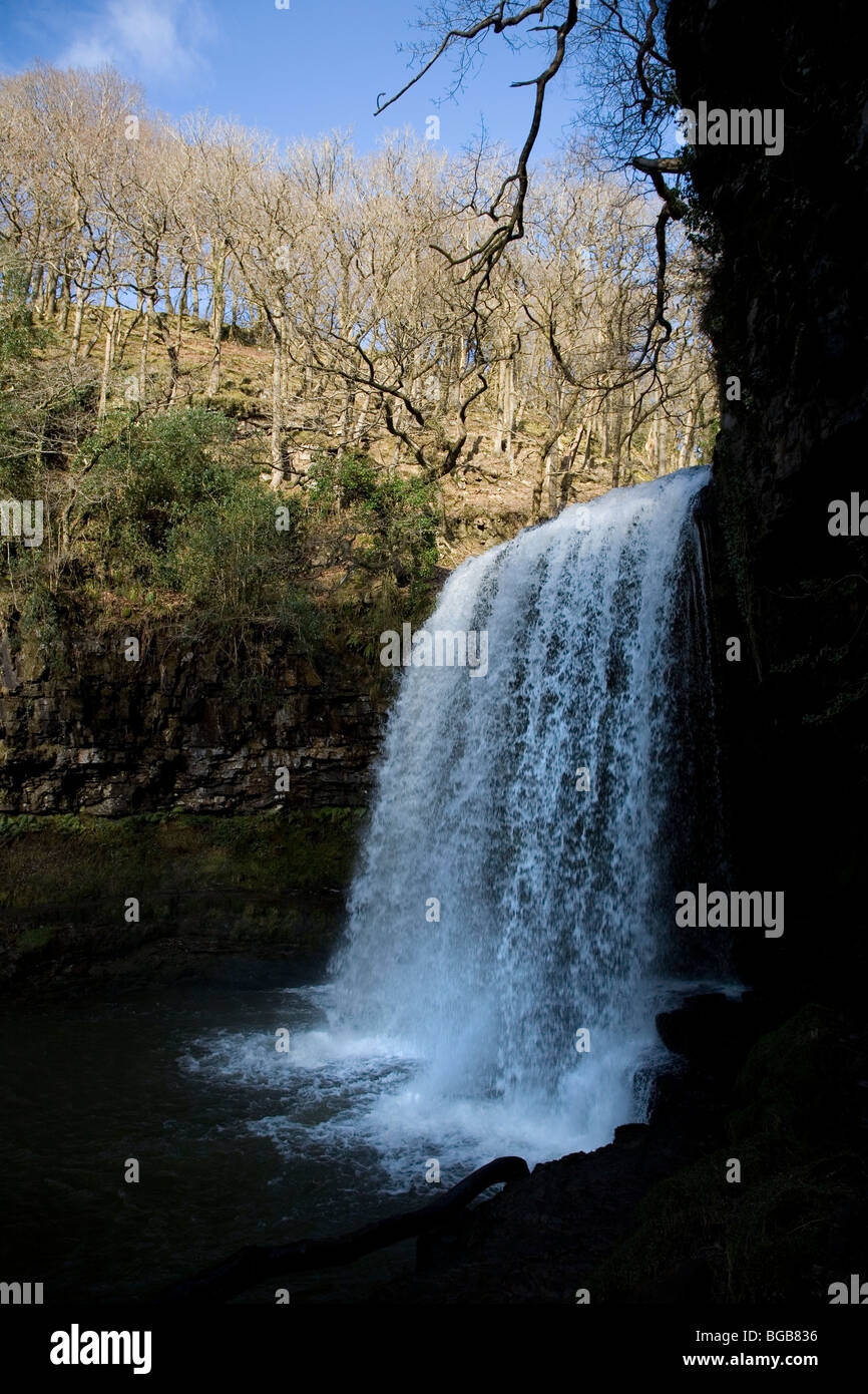 YSTRADFELLTE WATERFALLS, BRECON: Clun Gwyn Clun Gwyn one of the Four ...