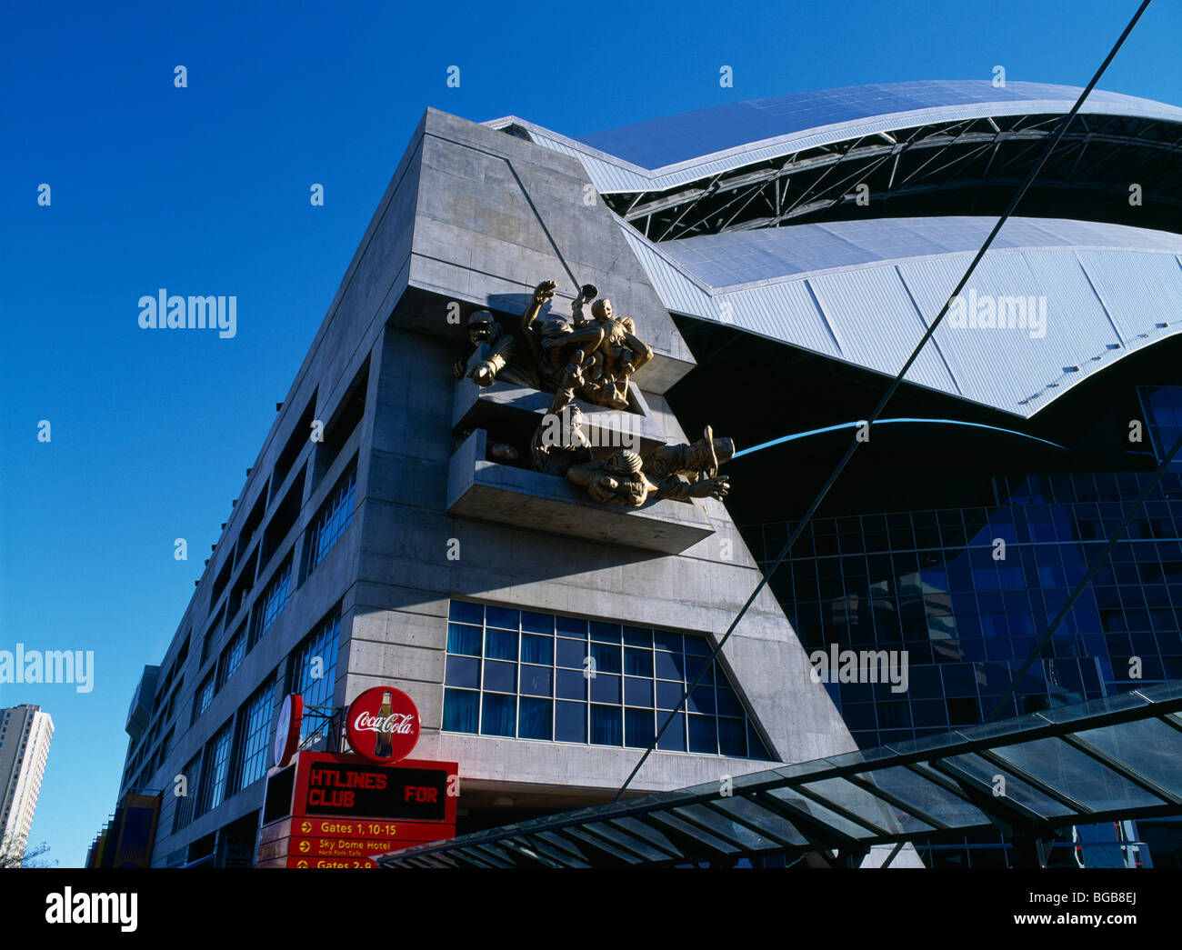Canada, Ontario, Toronto, Skydome Exterior sports arena stadium ...