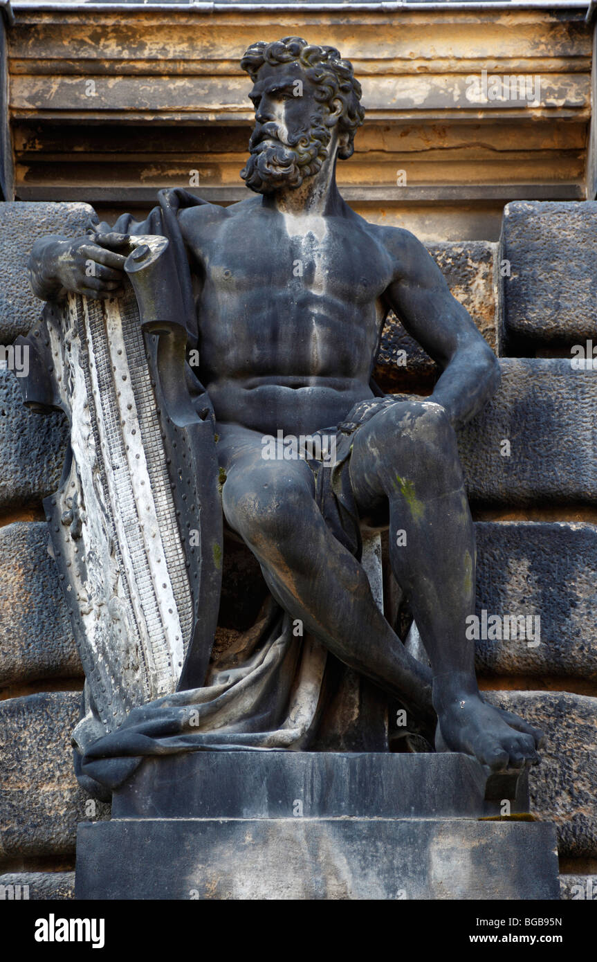 Germany, Saxony, Dresden, Nuemarkt, View of the Academy of Art from ...