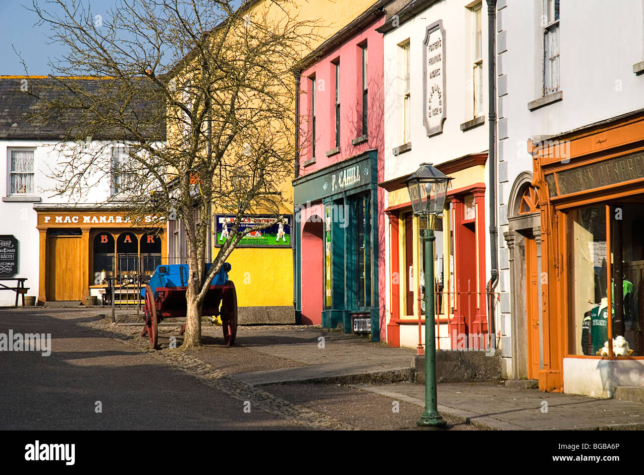 Ireland County Clare Bunratty Folk Park The Village Street denotes ...