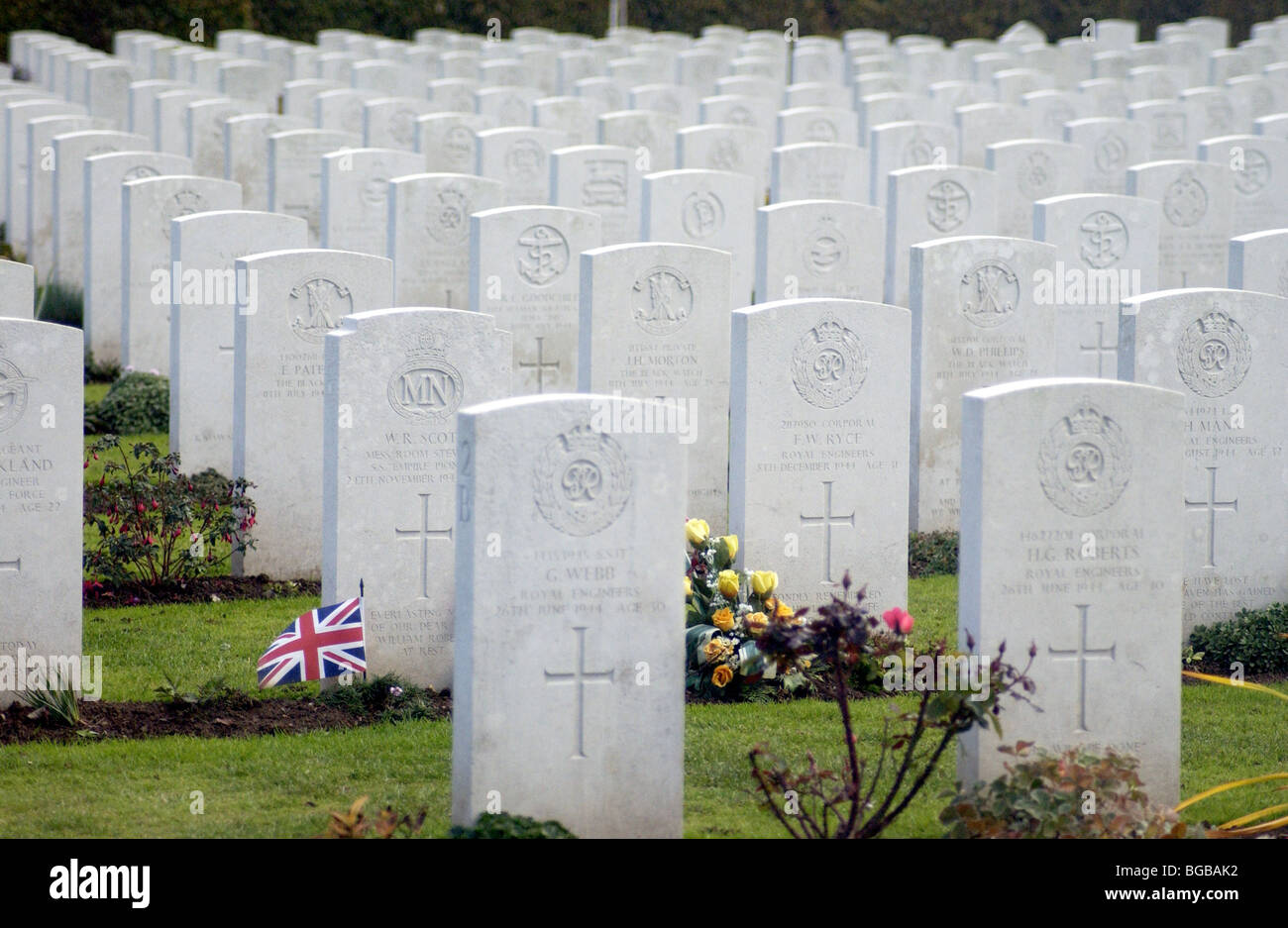 Photograph war graves first world war remembrance stones dead Stock ...