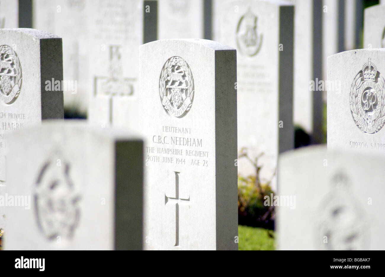Photograph war graves first world war remembrance stones dead Stock ...