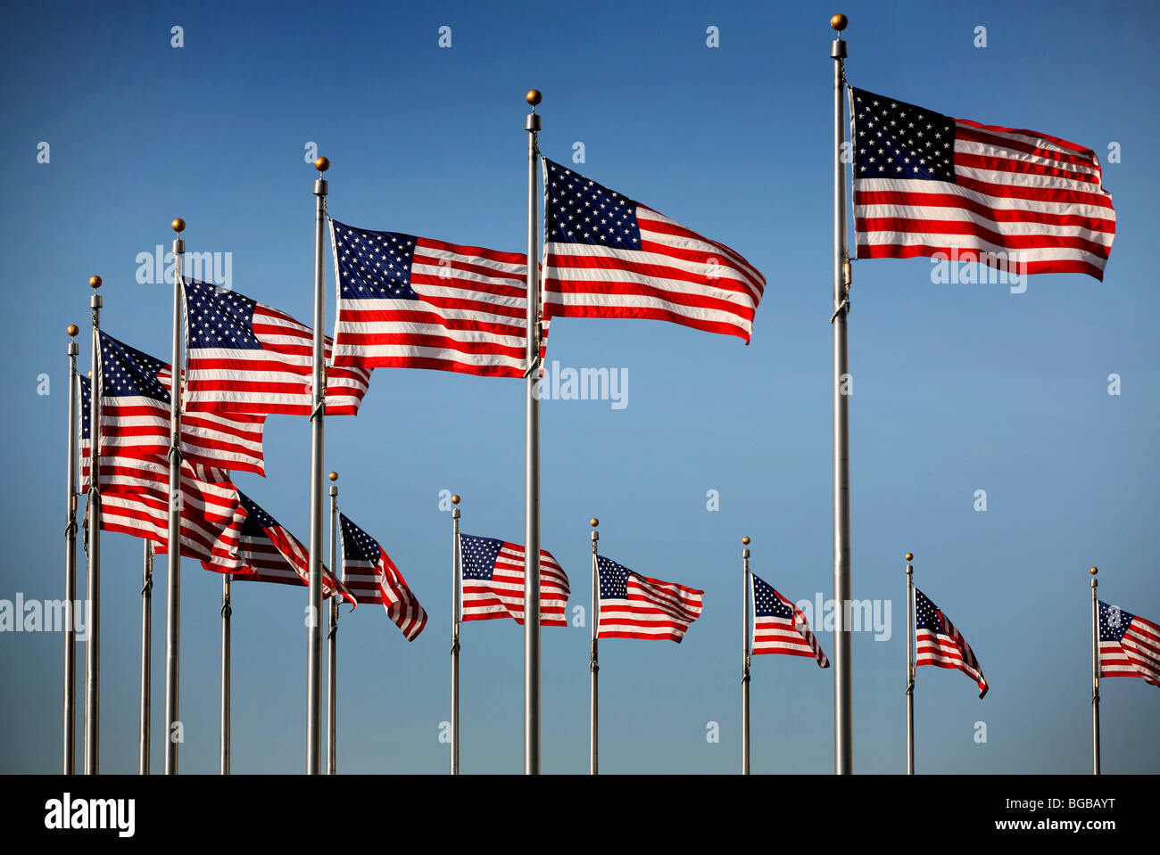 United States of America, Washington DC, Washington Monument. The Mall ...