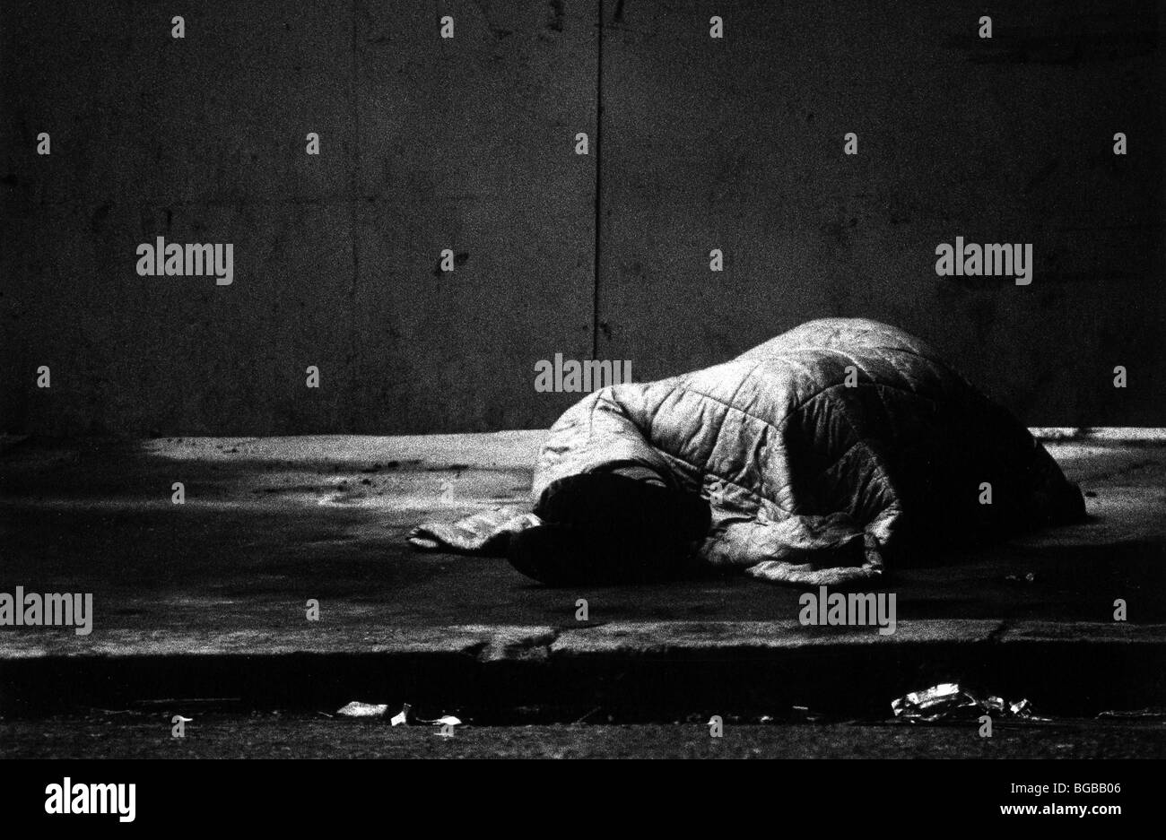 Royalty free photograph of down and out tramp and homeless man with ...