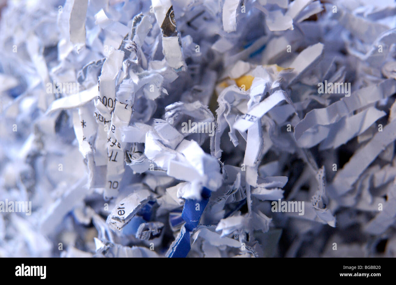 Photograph of shredded paper documents privacy fraud identity Stock ...