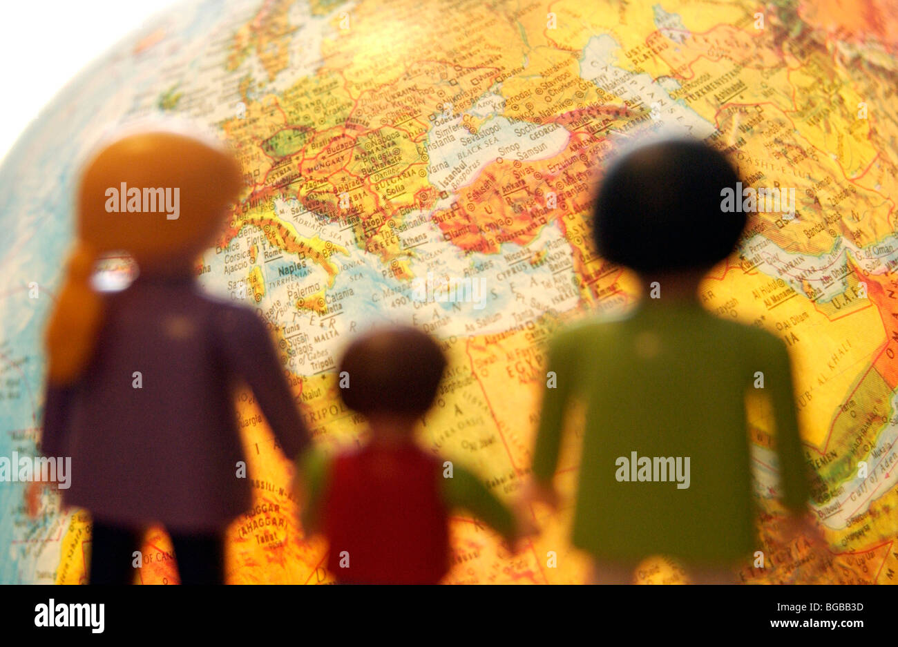 Uk europe globe hands hi-res stock photography and images - Alamy